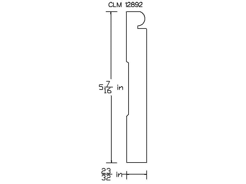 CLM 12892 - Classic Mouldings Inc